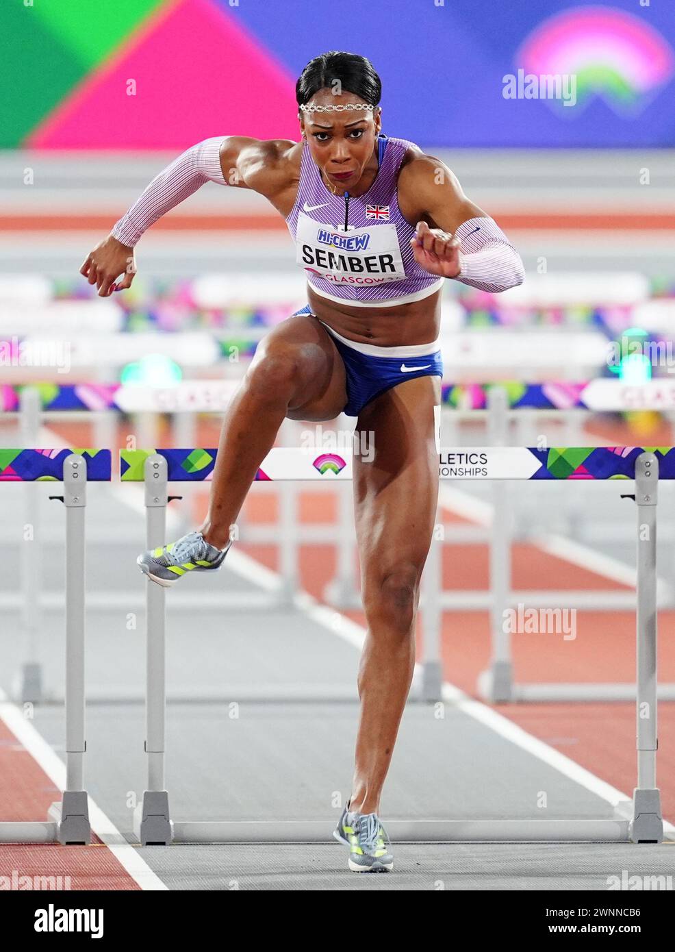 Great Britain's Cindy Sember in the Women's 60m Hurdles semi final heat ...