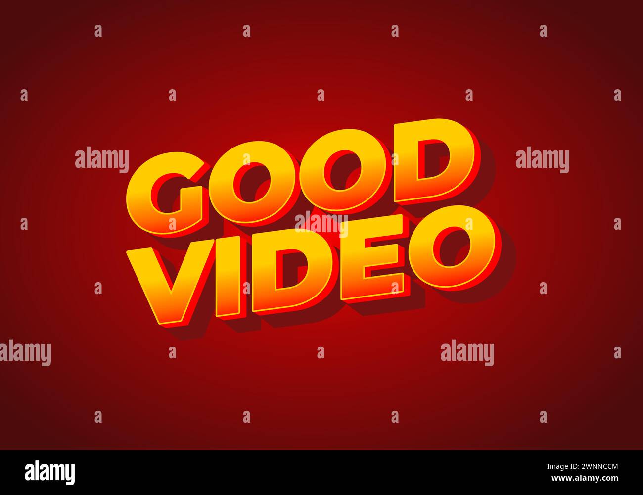 Good video. Text effect design in eye catching color with 3D look ...
