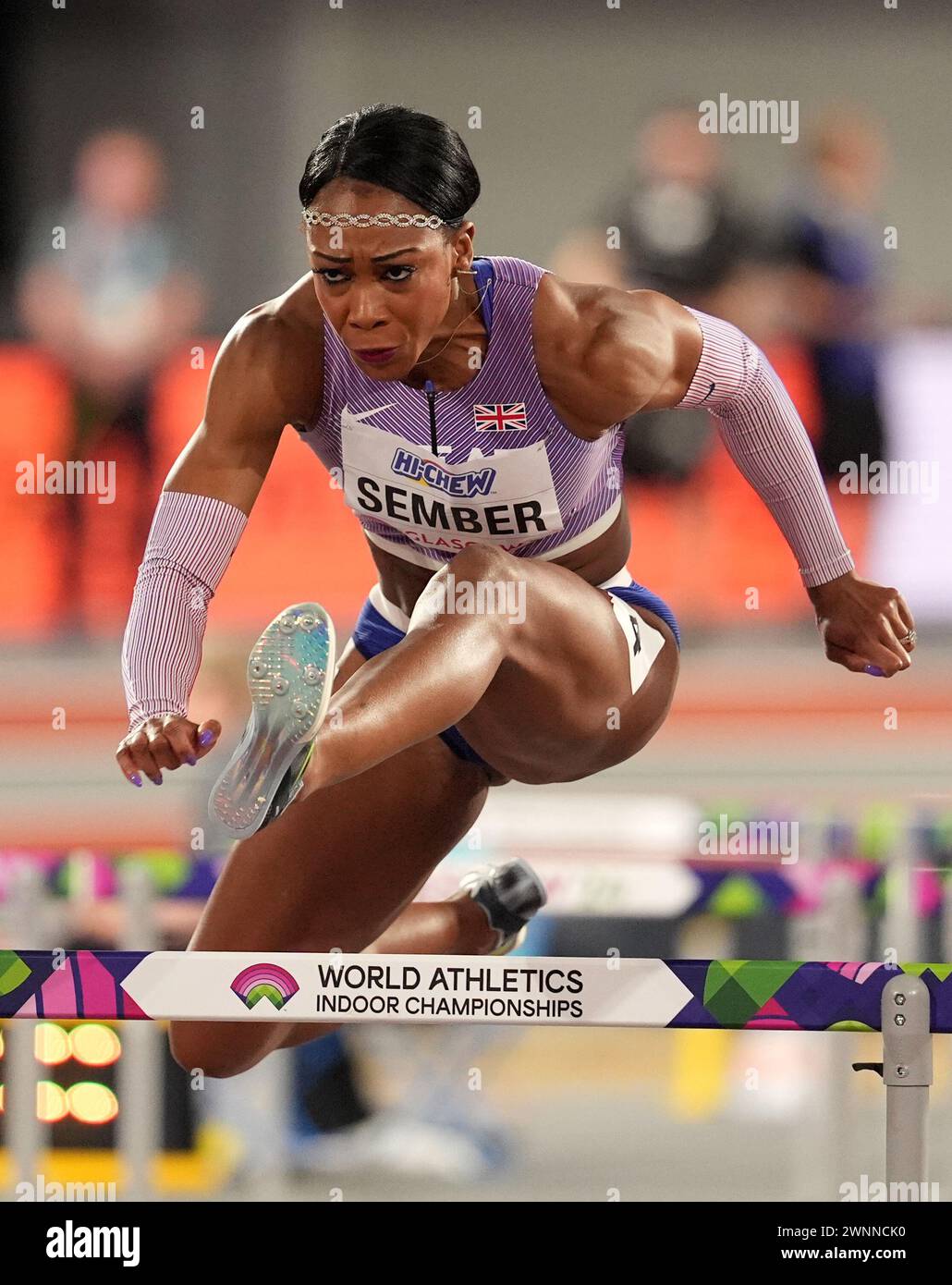 Great Britain's Cindy Sember in the Women's 60m Hurdles semi final heat ...