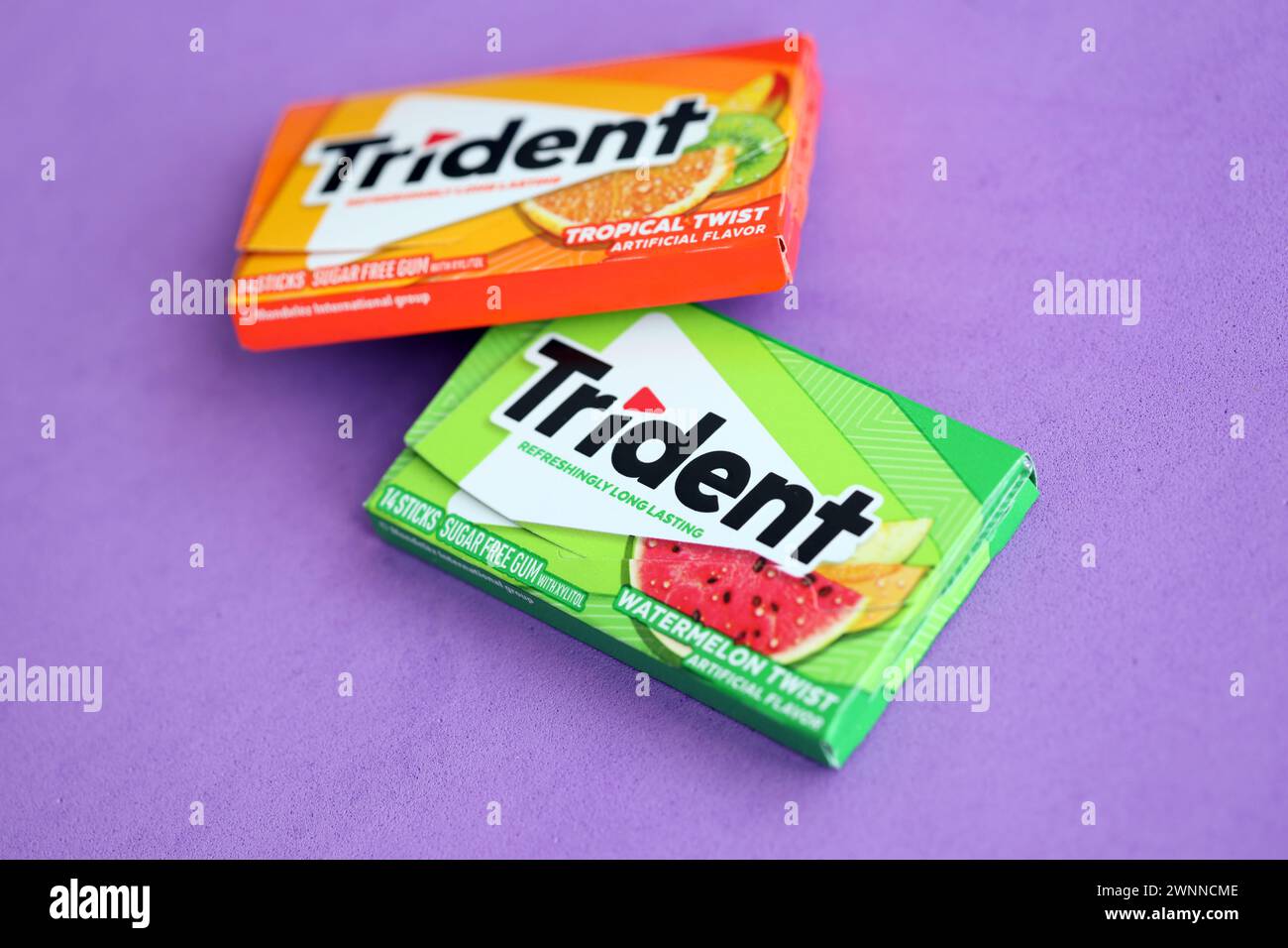 Kyiv Ukraine November 27 2023 Trident Chewing Gum Pack Trident Is