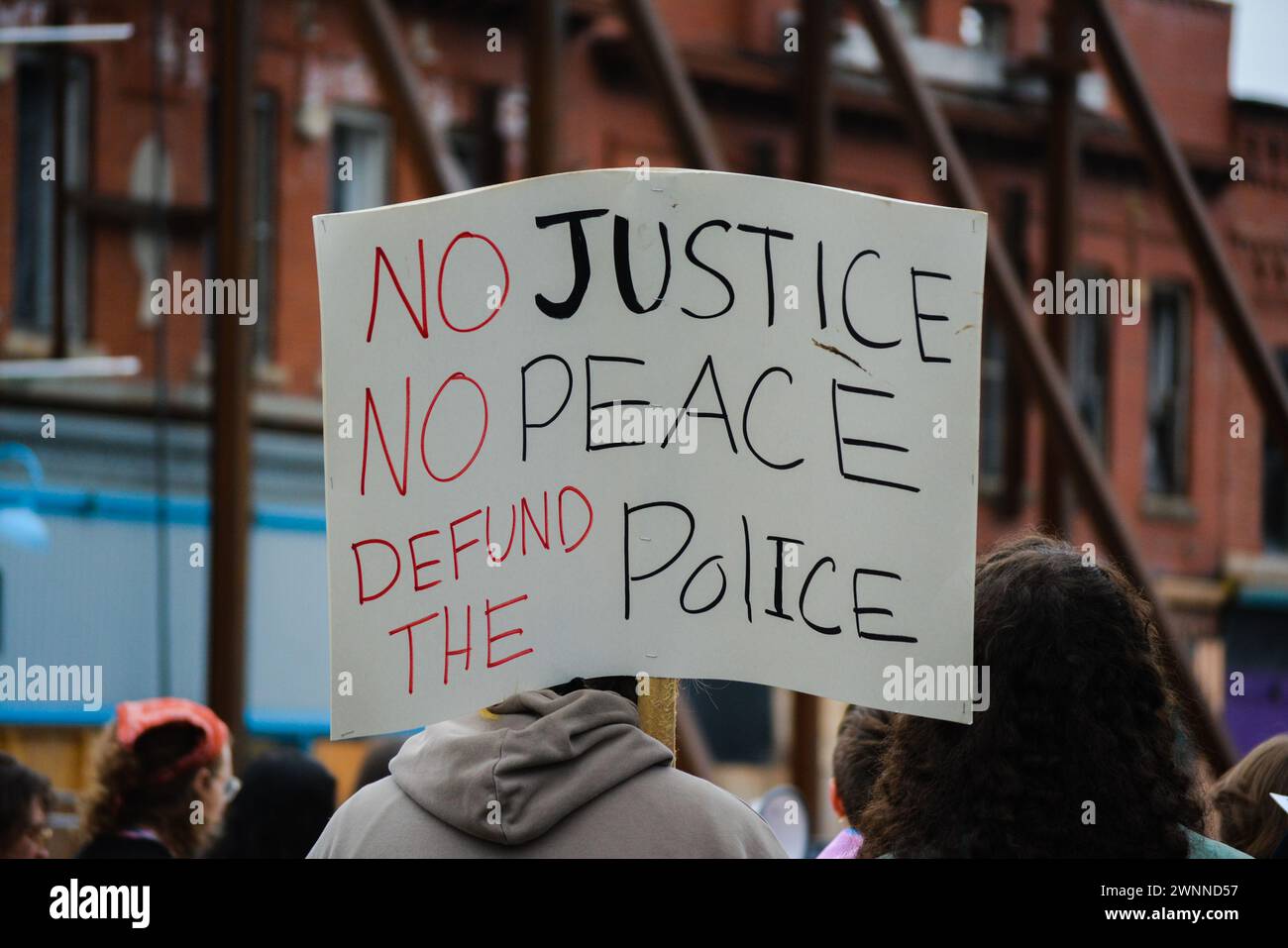 Defund the police protest hi-res stock photography and images - Alamy