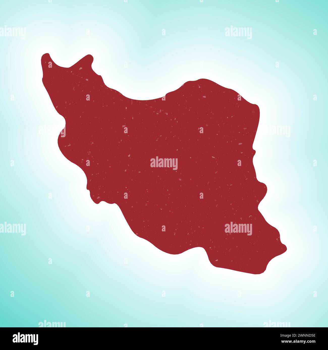 Iran shape on gradient background. Country map with scratch texture ...