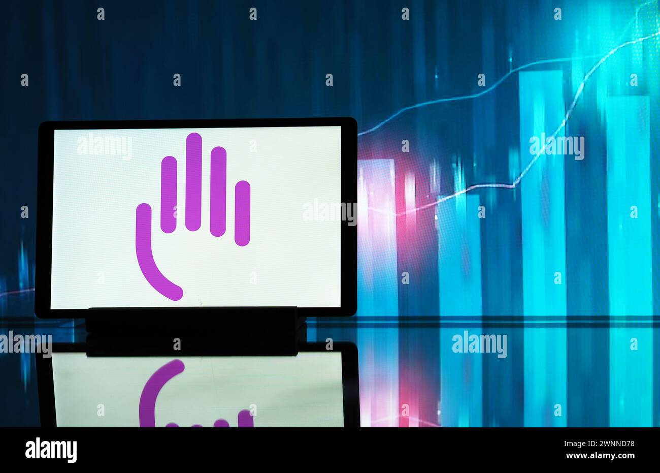 In this photo illustration, the Bristol-Myers Squibb Company logo is ...