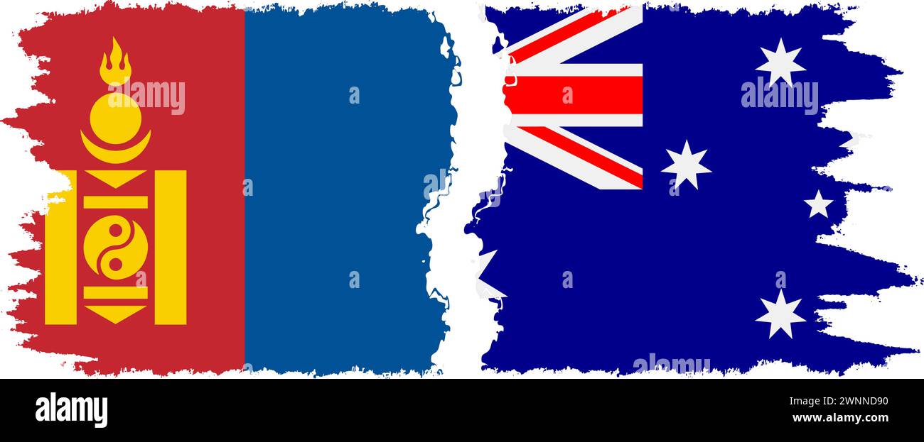 Australia and Mongolia grunge flags connection, vector Stock Vector ... Australia and Mongolia grunge flags connection, vector Stock Vector ...