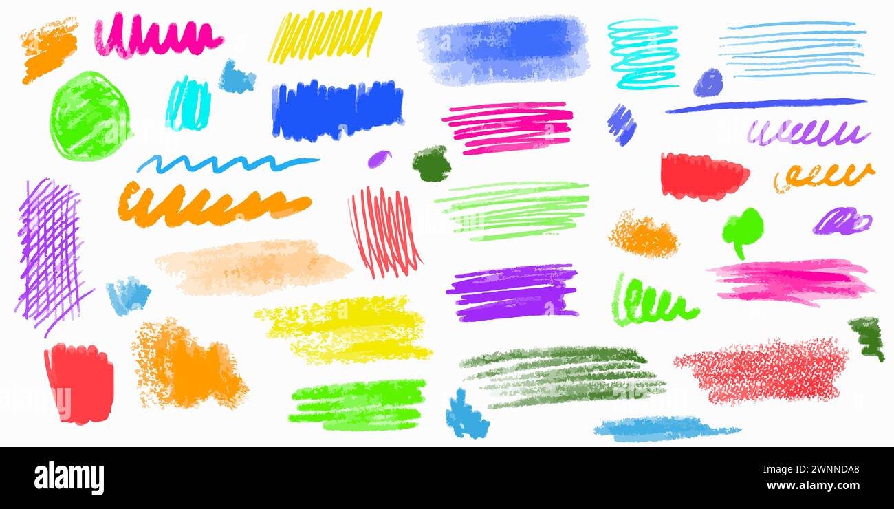 Scribbles vector vectors Cut Out Stock Images & Pictures - Alamy