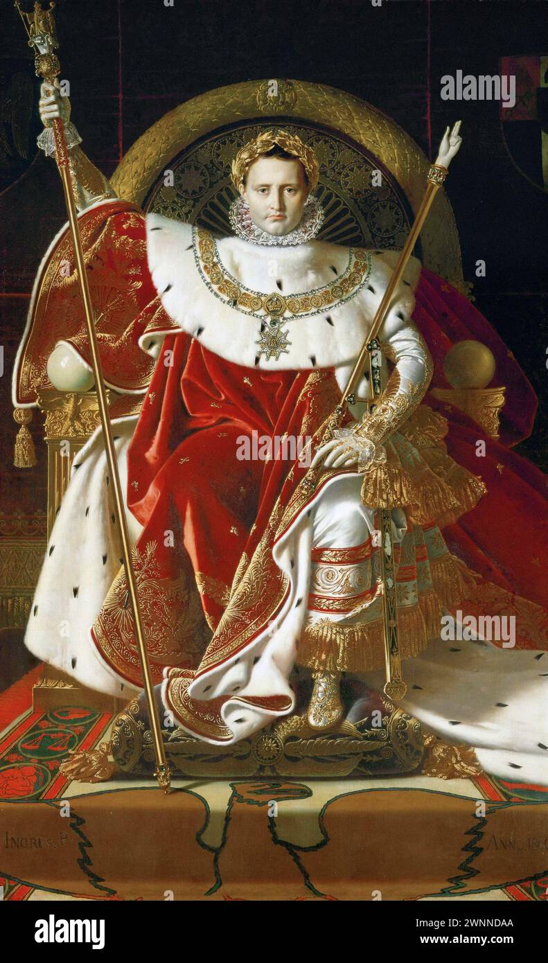 Napoleon I on his Imperial Throne (French: Napoléon Ier sur le trône ...