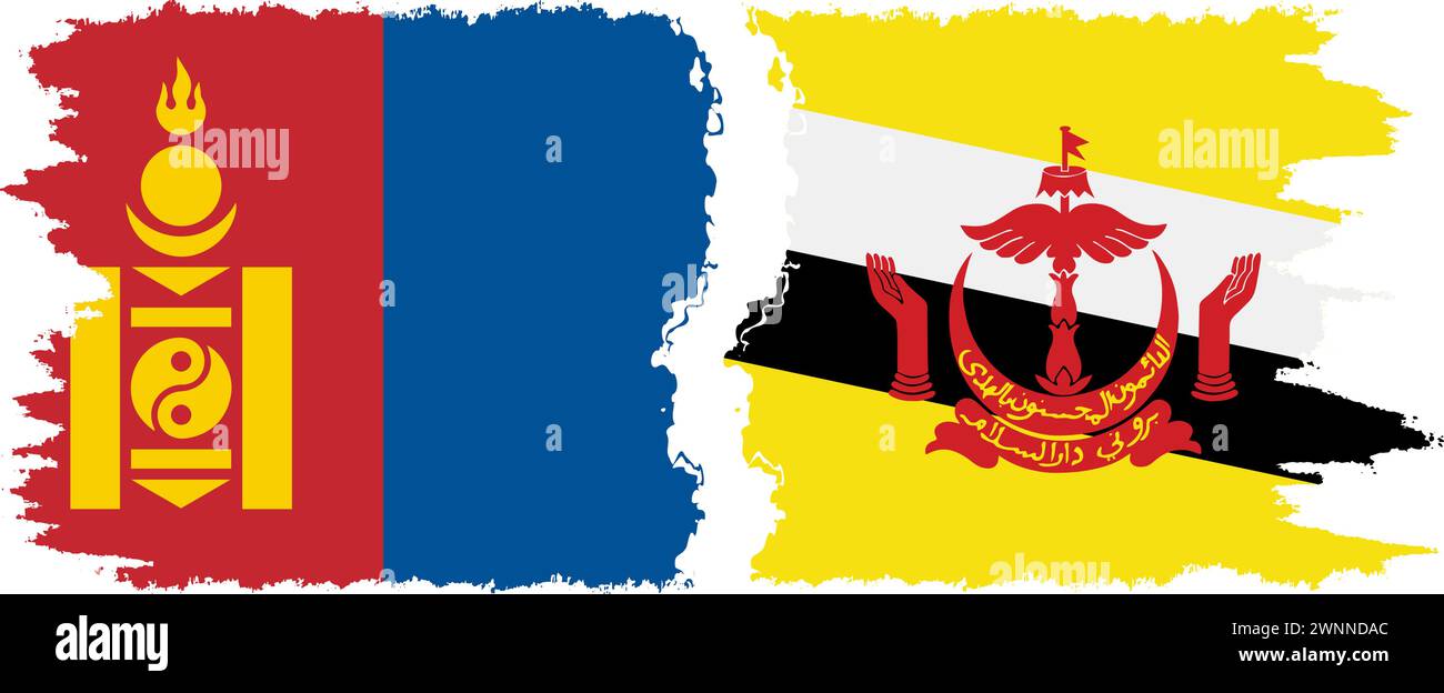 Brunei and Mongolia grunge flags connection, vector Stock Vector Image ... Brunei and Mongolia grunge flags connection, vector Stock Vector Image ...