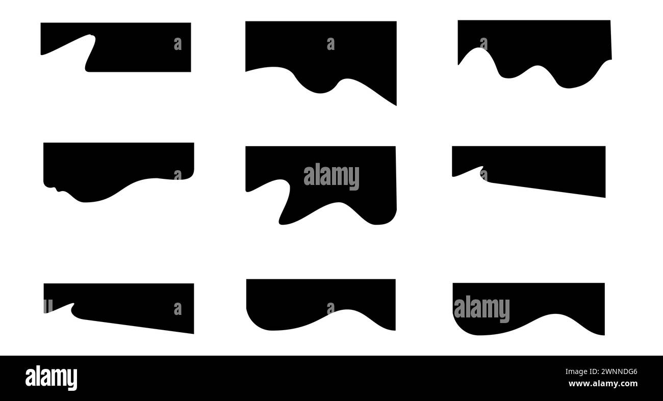 separated header set vector Stock Vector Image & Art - Alamy