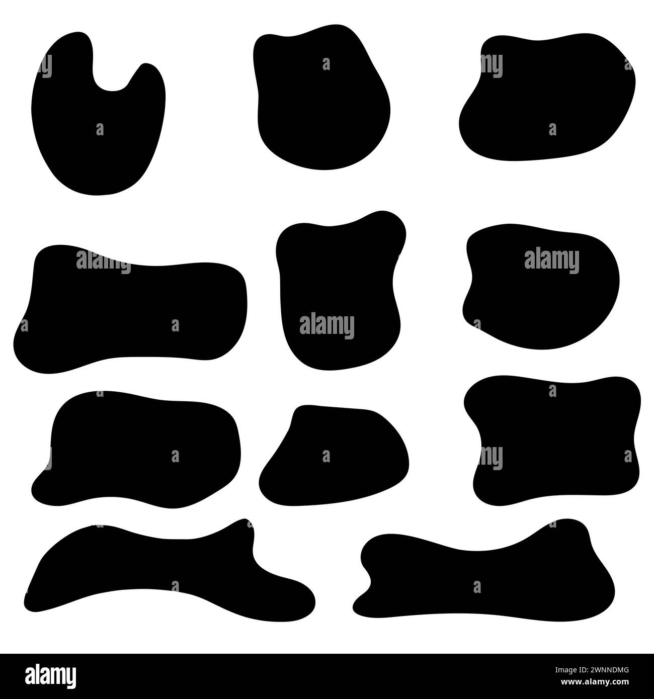 black free form flat vector Stock Vector Image & Art - Alamy