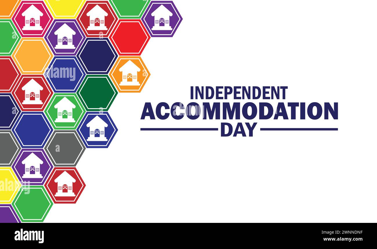 Independent Accommodation Day wallpaper with typography. Independent ...