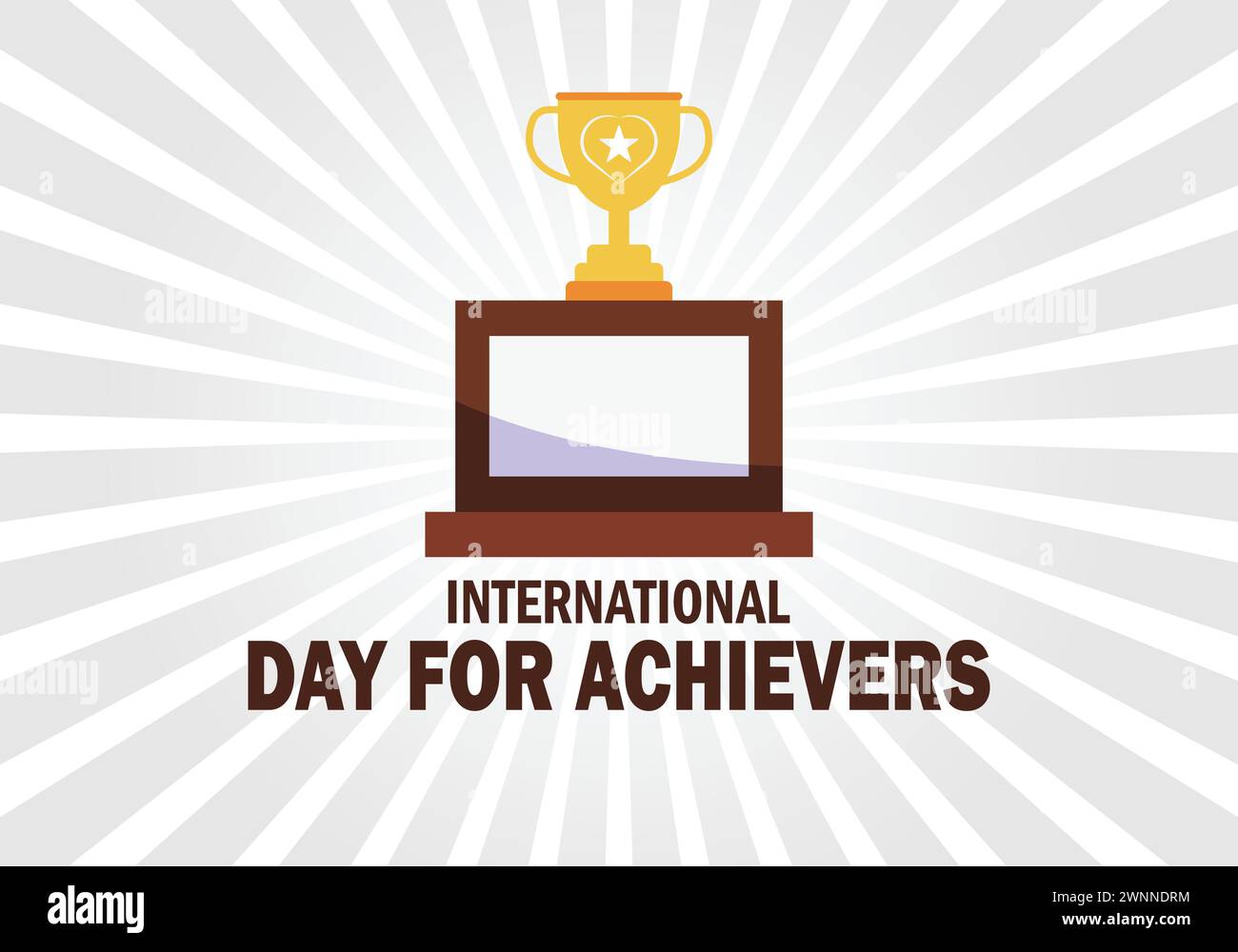 International Day For Achievers. Holiday concept. Template for background, banner, card, poster ...