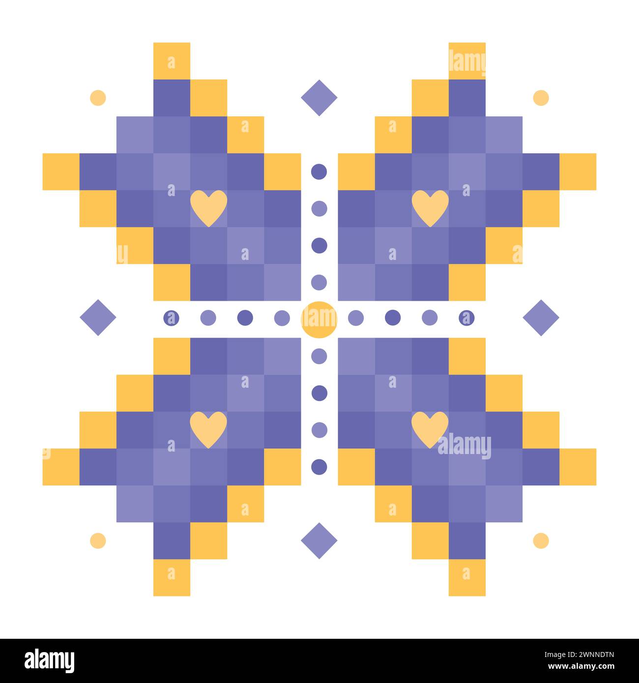 Traditional Ukrainian embroidery in blue and yellow colors, patriotic ...