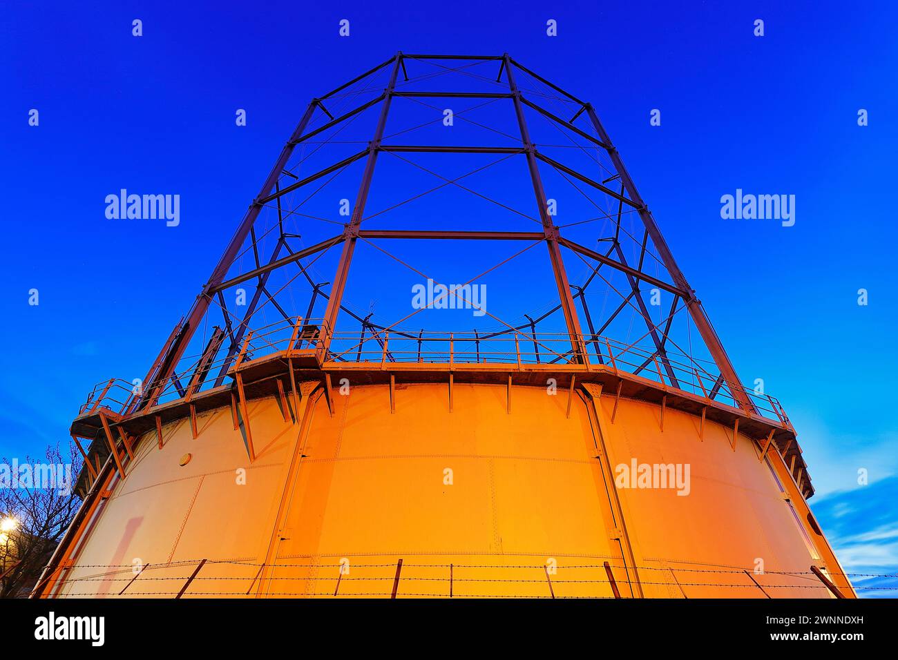 Gasometer at Crossgates in Leeds, West Yorkshire, that is scheduled to ...
