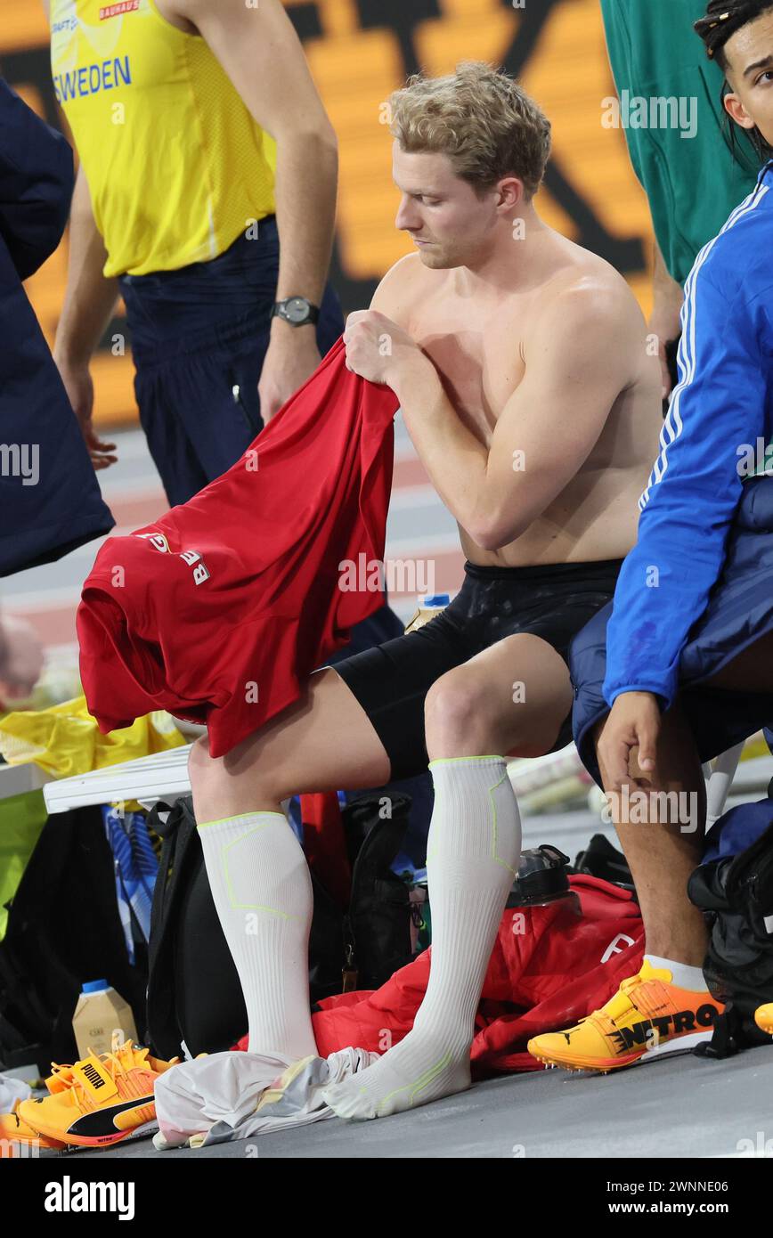 Glasgow, UK. 03rd Mar, 2024. Belgian Ben Broeders pictured after he ...