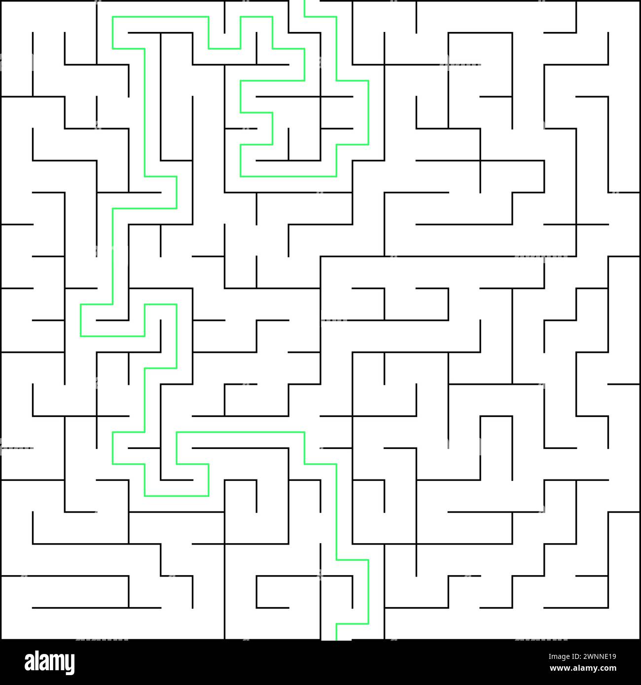 Education logic game labyrinth for kids. Find right way. Isolated ...