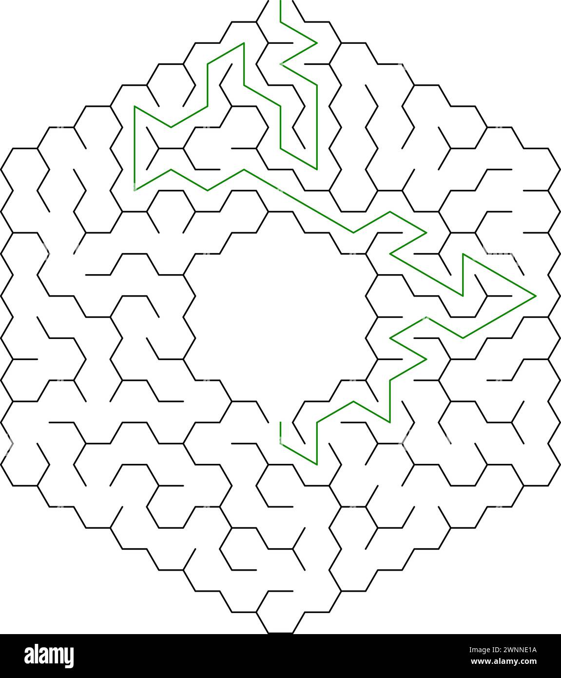 Education logic game labyrinth for kids. Find right way. Isolated ...