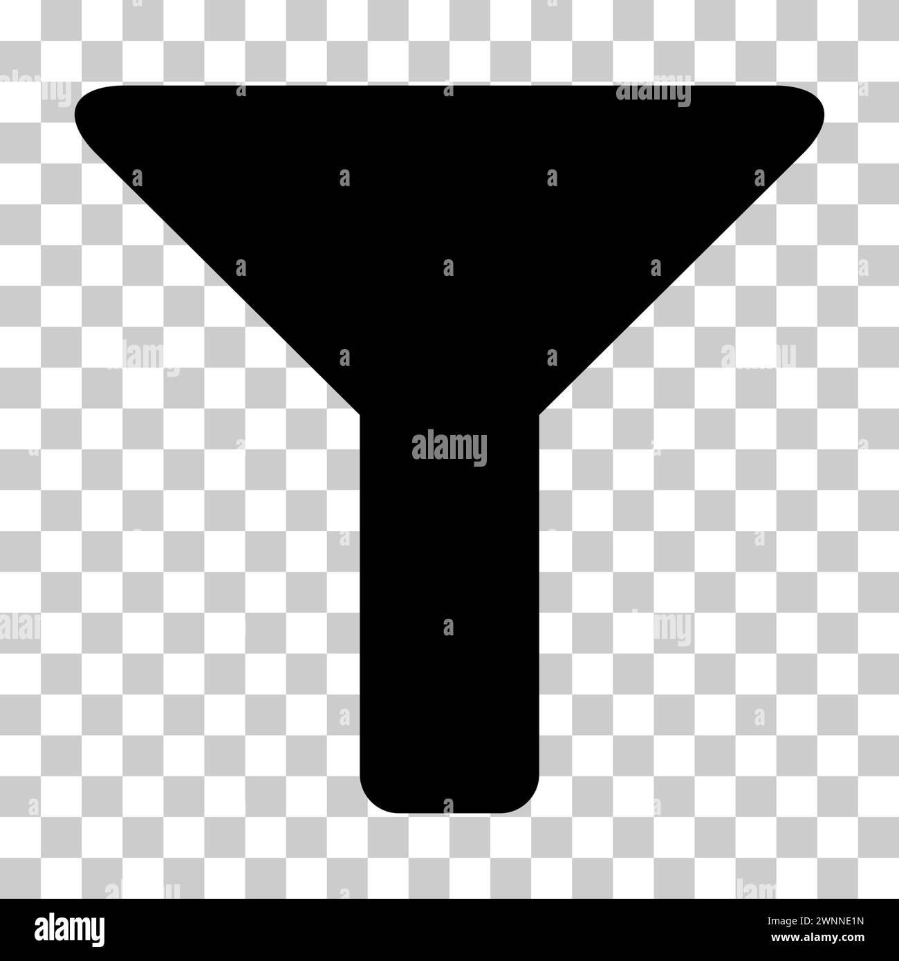 Filter button web shape icon, flat filtering symbol, funnel sign vector ...