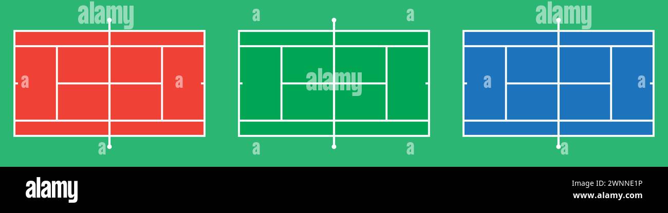 Tennis court field sport background Stock Vector Image & Art - Alamy