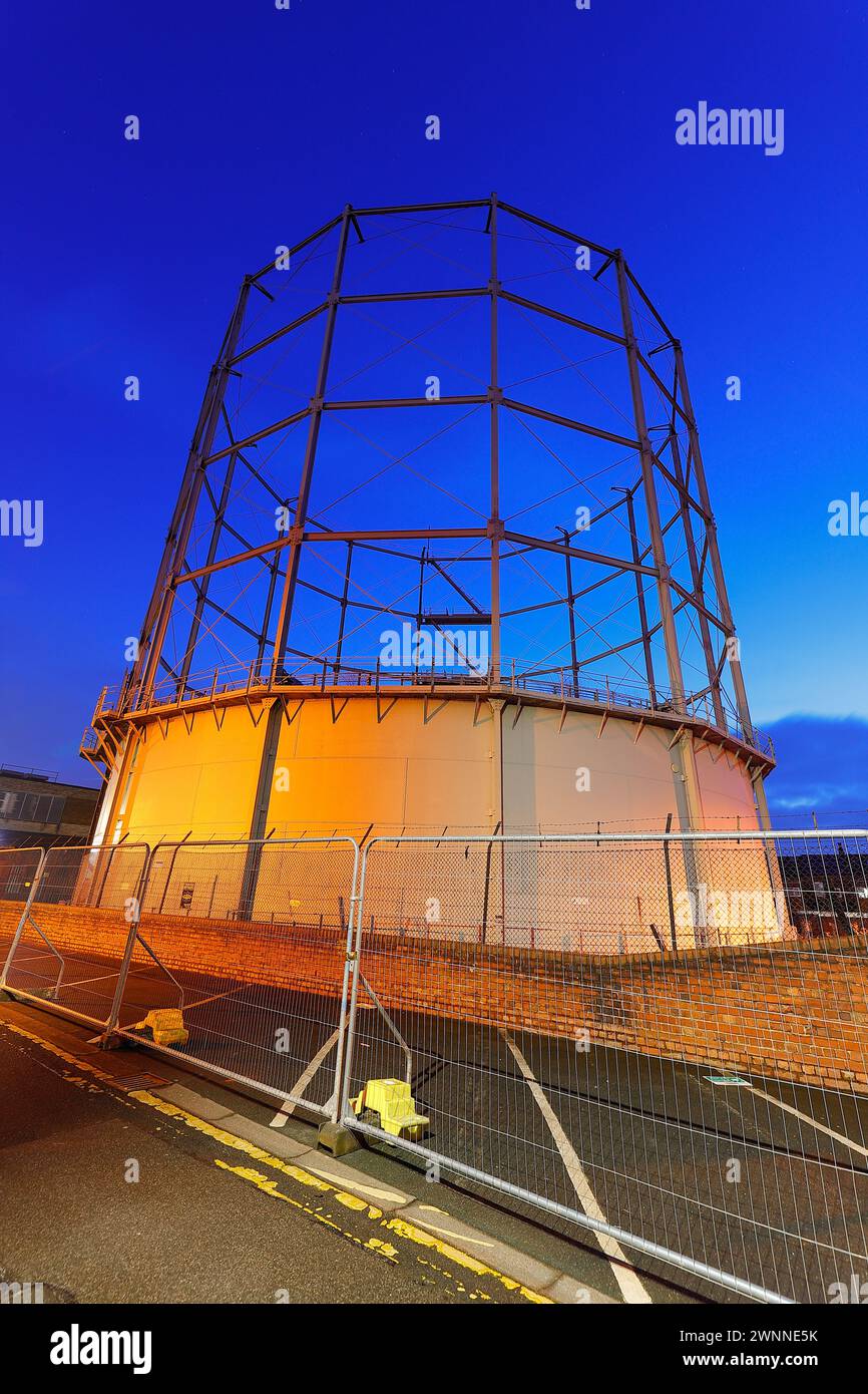 Gasometer at Crossgates in Leeds, West Yorkshire, that is scheduled to ...