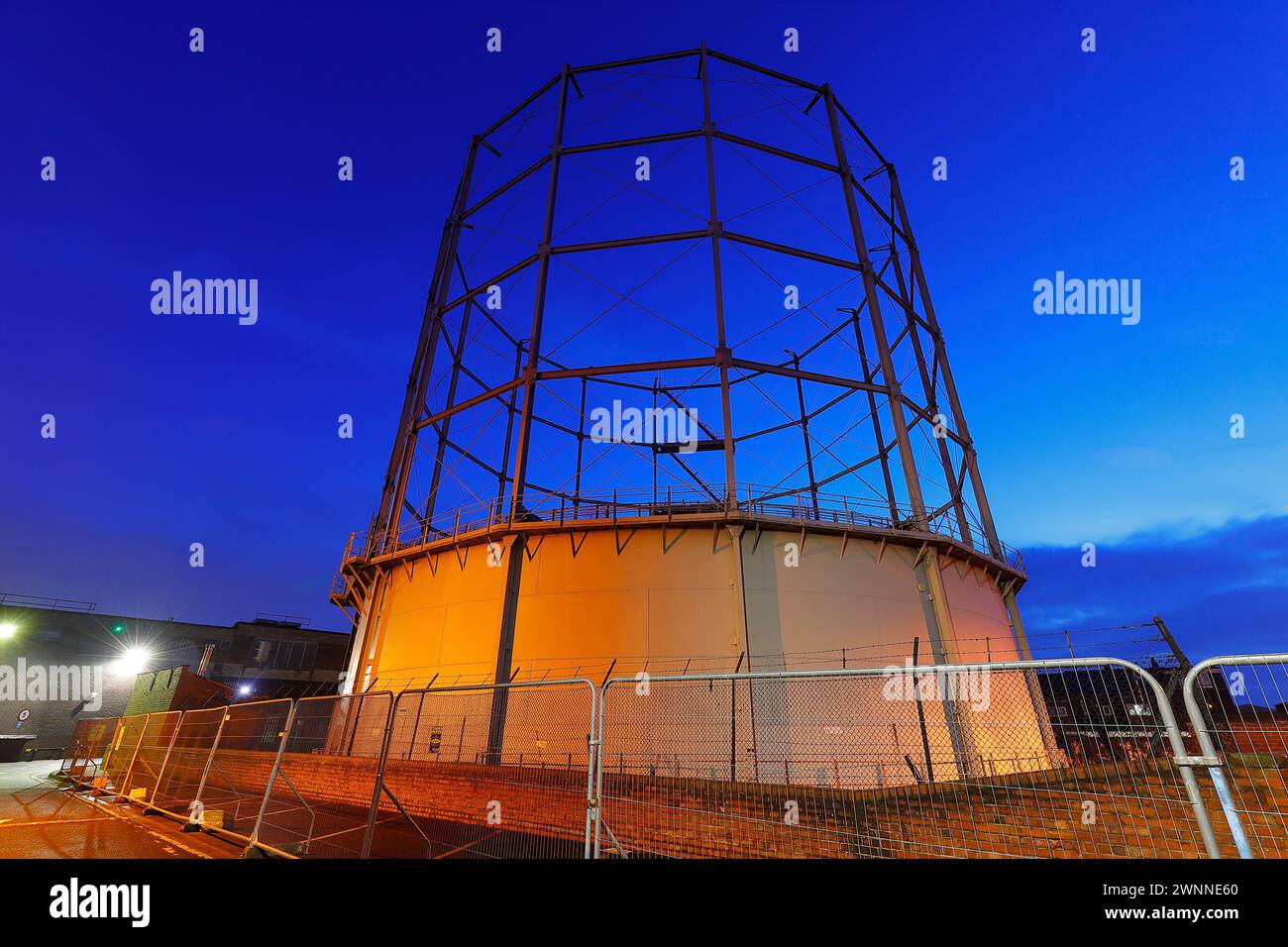 Gasometer at Crossgates in Leeds, West Yorkshire, that is scheduled to ...