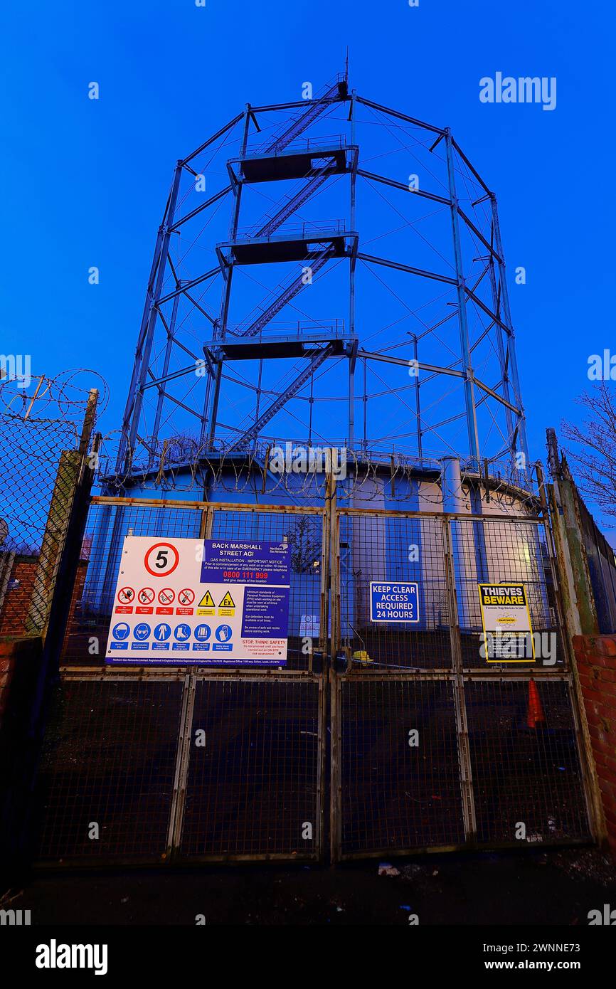 Gasometer at Crossgates in Leeds, West Yorkshire, that is scheduled to ...