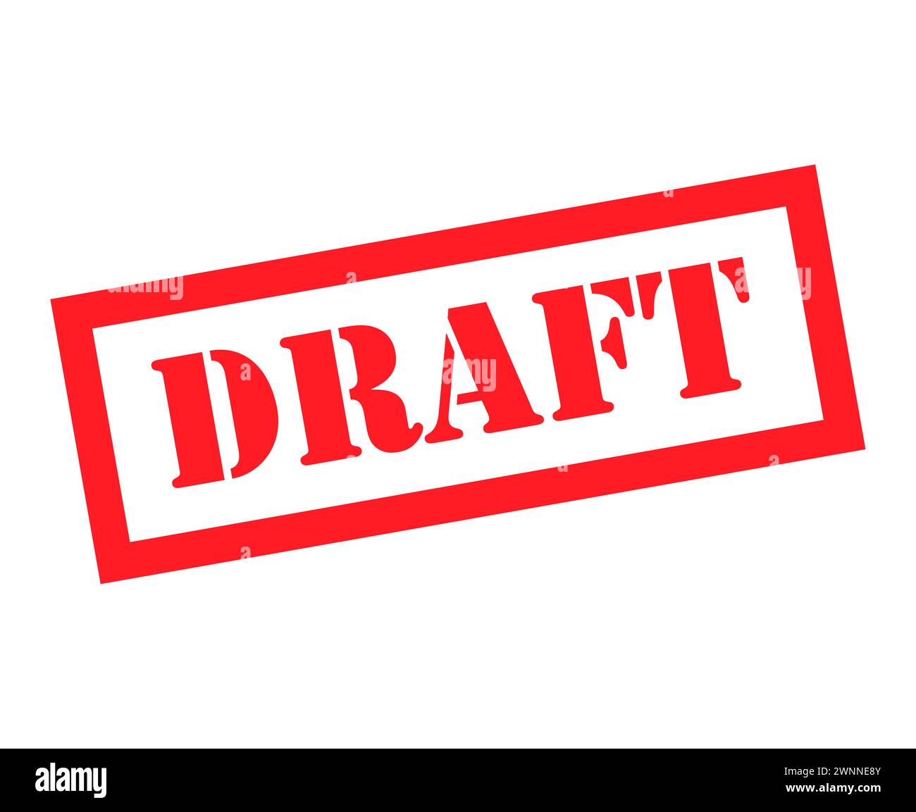 Draft stamp symbol, label sticker sign button, text banner vector ...