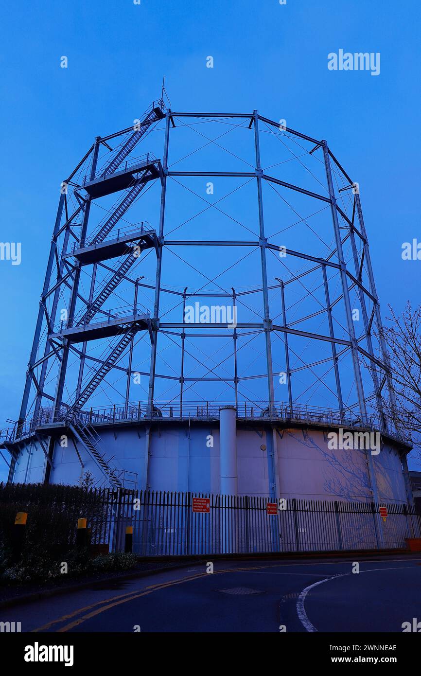 Gasometer at Crossgates in Leeds, West Yorkshire, that is scheduled to ...