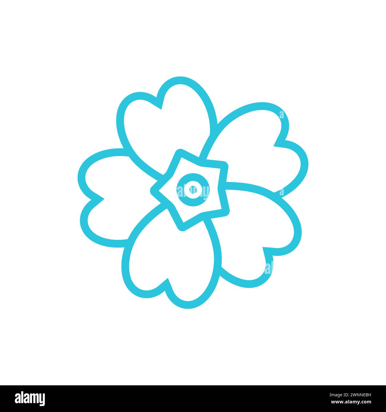 Primula plant Stock Vector Images - Alamy