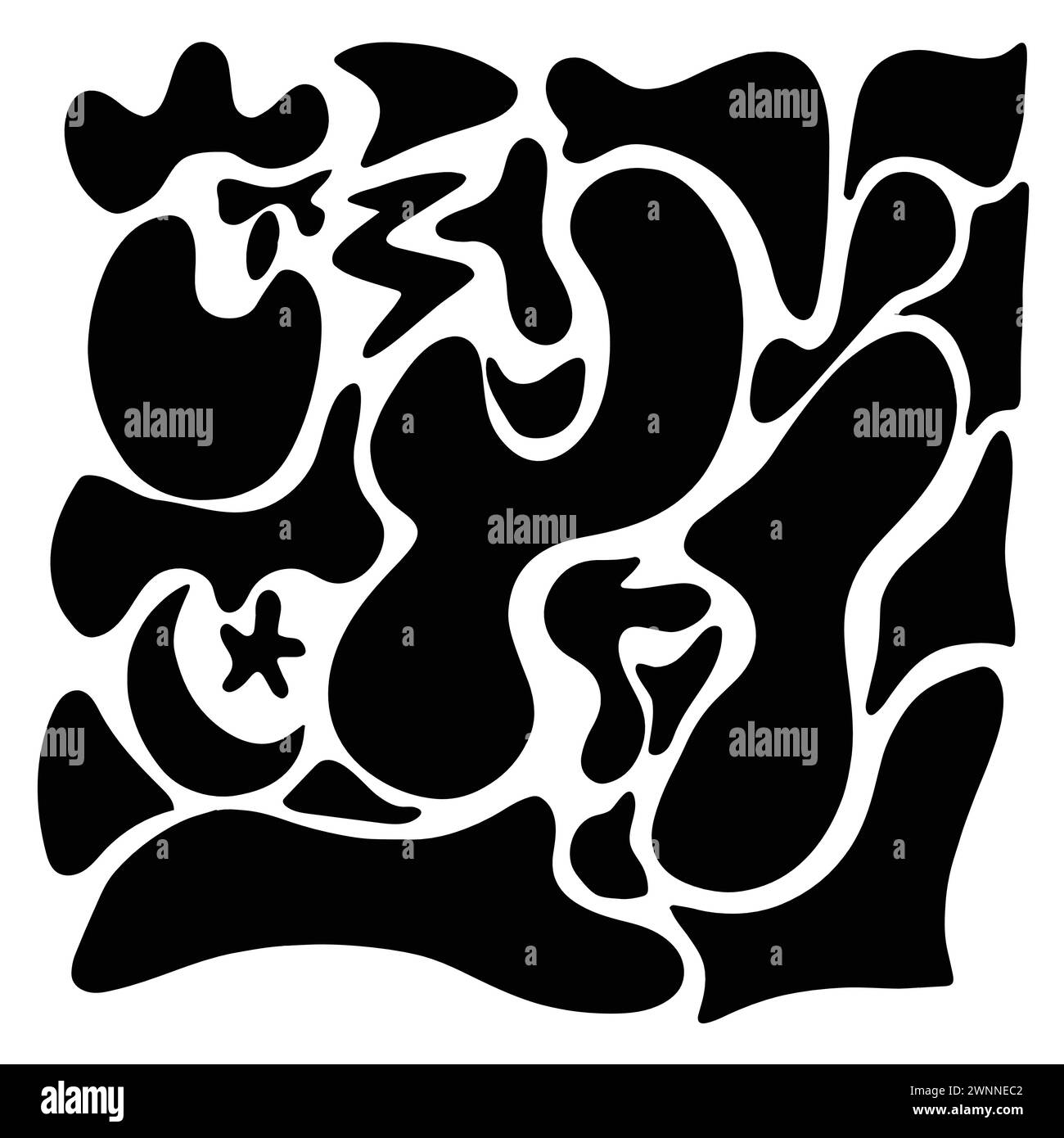 black free form flat vector Stock Vector Image & Art - Alamy