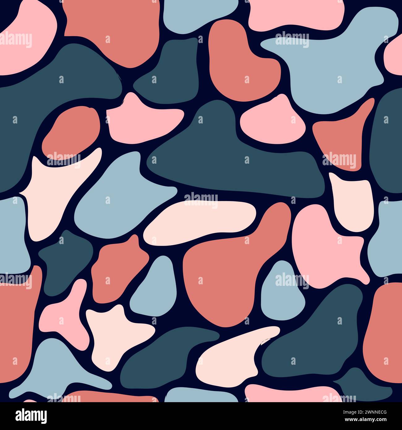 seamless pattern with free form vector Stock Vector Image & Art - Alamy