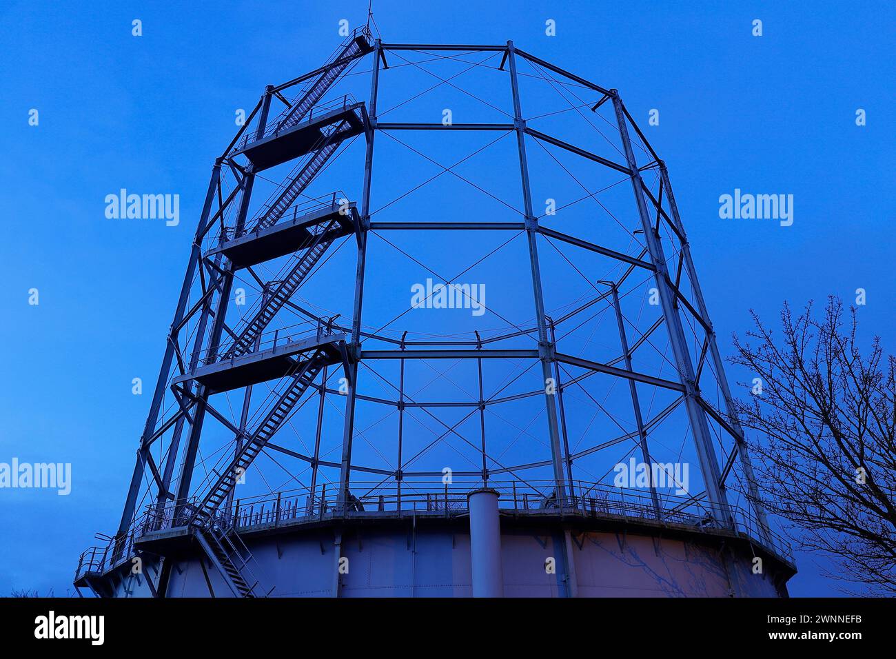 Gasometer at Crossgates in Leeds, West Yorkshire, that is scheduled to ...