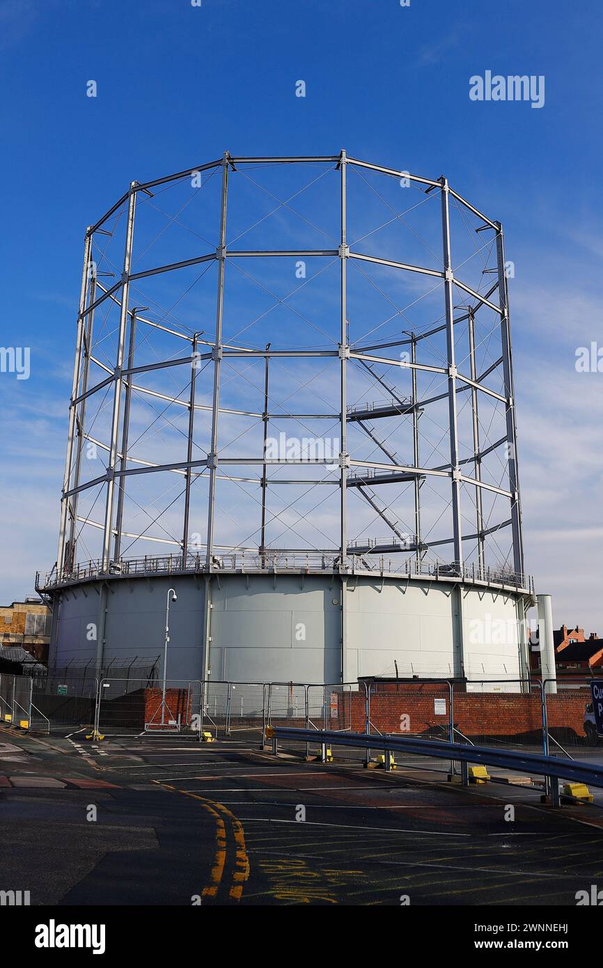 Gasometer at Crossgates in Leeds, West Yorkshire, that is scheduled to ...