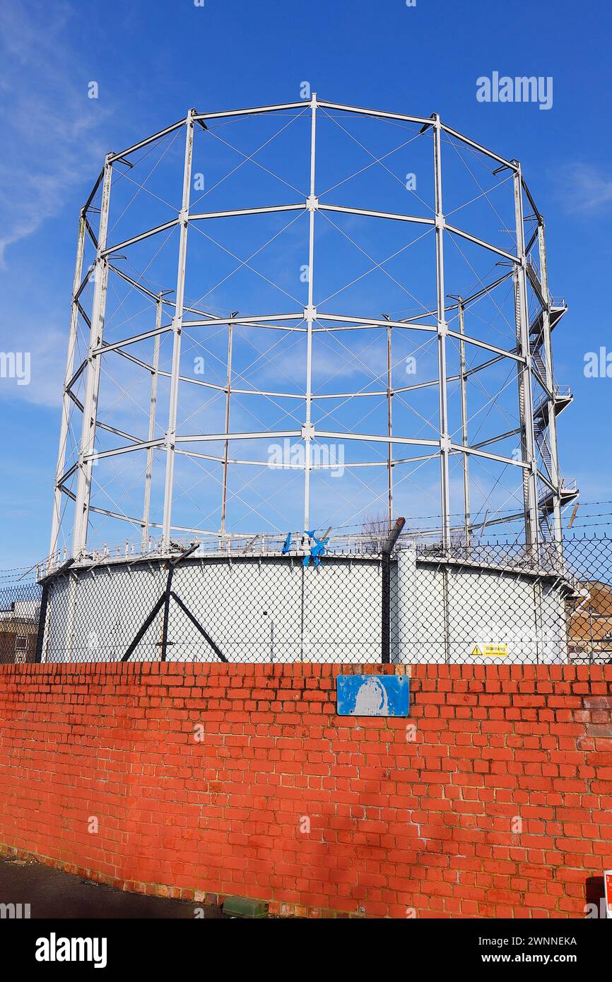 Gasometer at Crossgates in Leeds, West Yorkshire, that is scheduled to ...