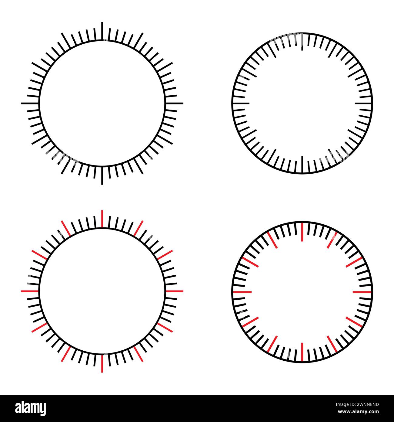 Divided into minutes and seconds round meter scale blank mechanical ...