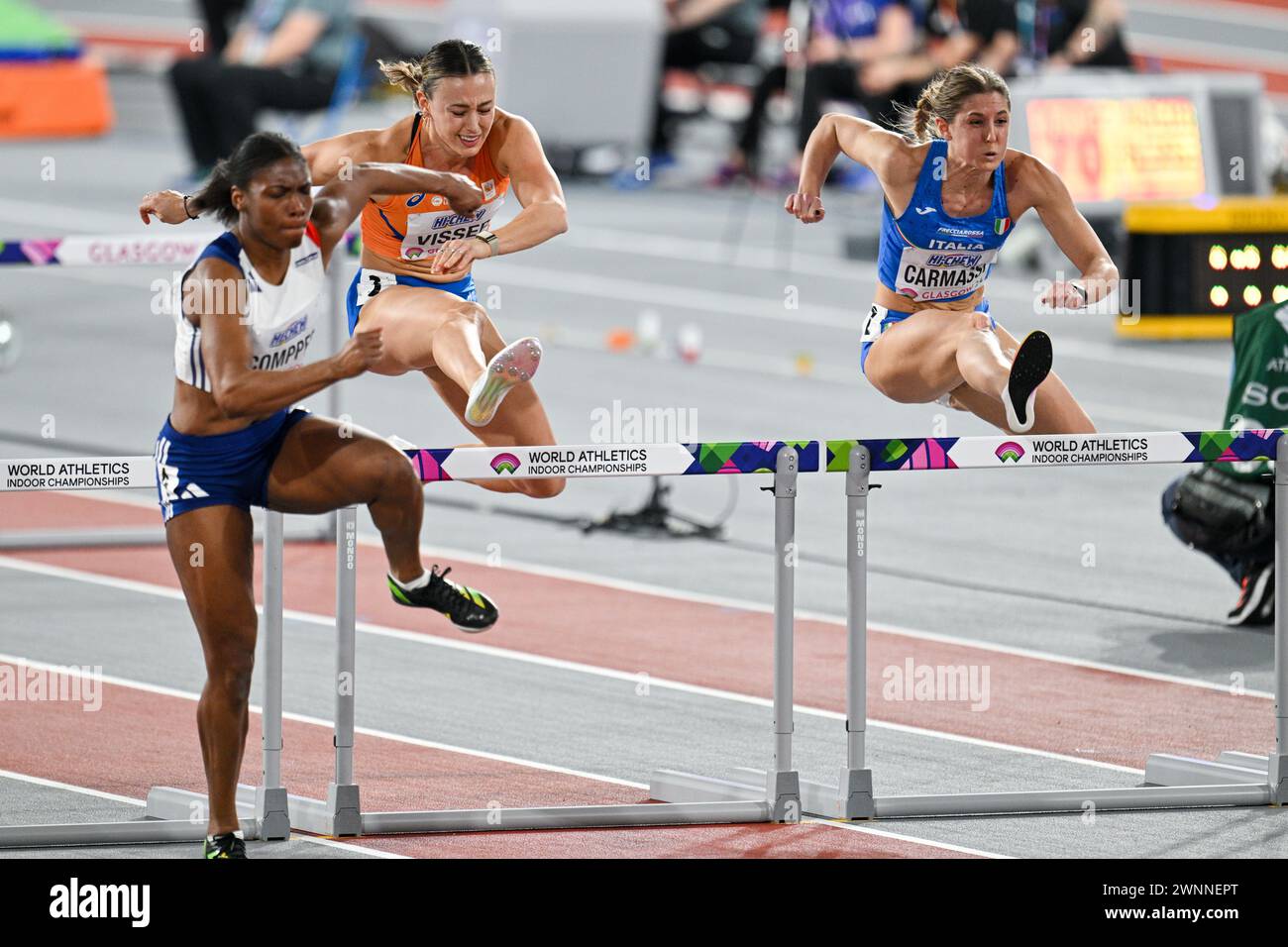Glasgow, UK. 03rd Mar, 2024. GLASGOW, UNITED KINGDOM - MARCH 3: Nadine Visser of the Netherlands ...