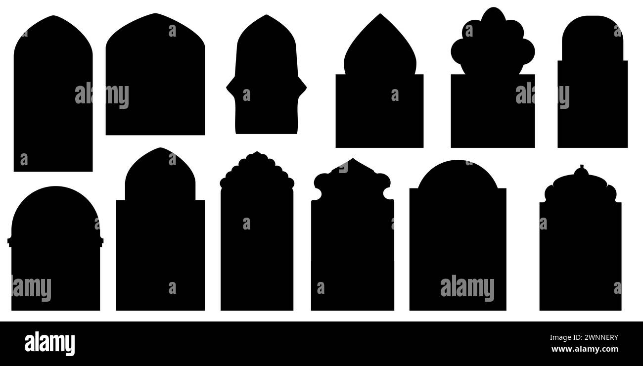 Arab arch door shape Cut Out Stock Images & Pictures - Alamy