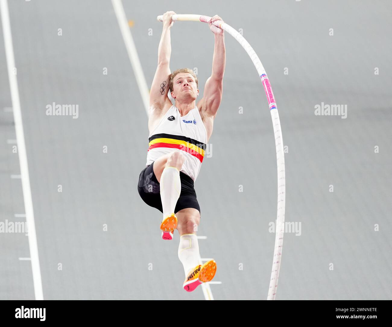 Belgium's Ben Broeders on the Men's Pole Vault during day three of the ...
