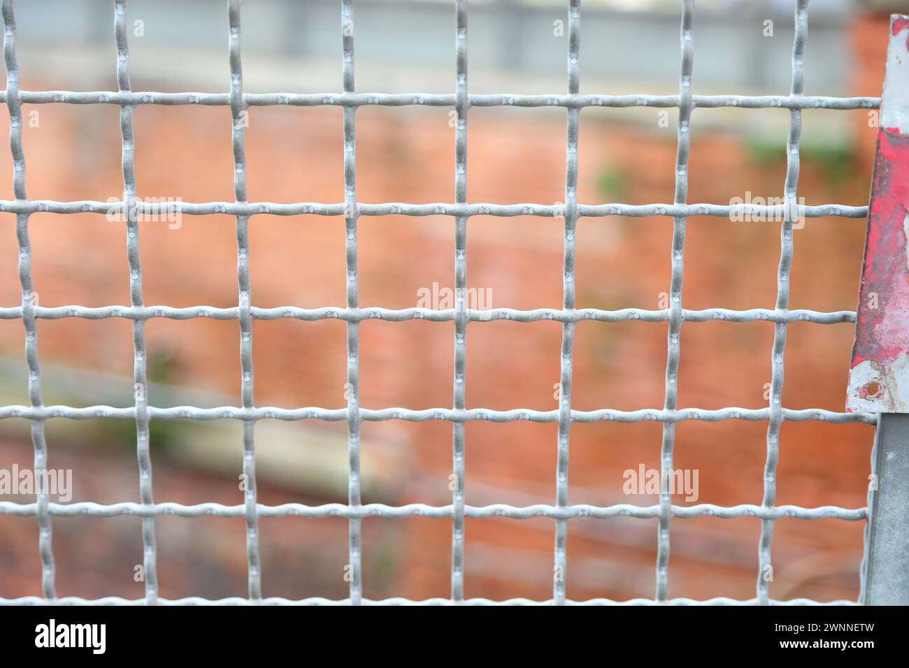 metal grid for protection as a barrier of a confinement field Stock ...