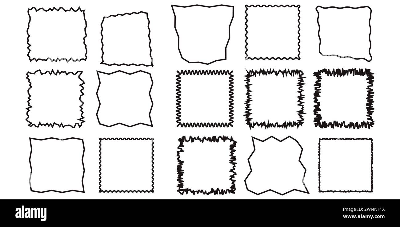 Ragged edge rectangle Cut Out Stock Images & Pictures - Alamy