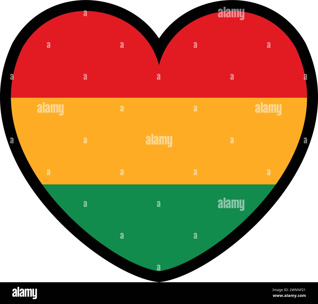 Black History Month Heart Sign Stock Vector Image Art Alamy