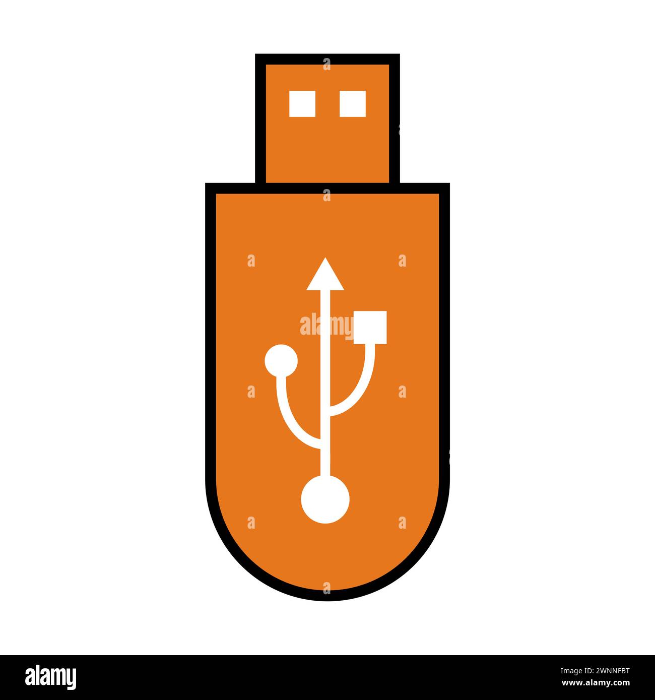 USB icon technology, connect device sign, electronic portable symbol ...