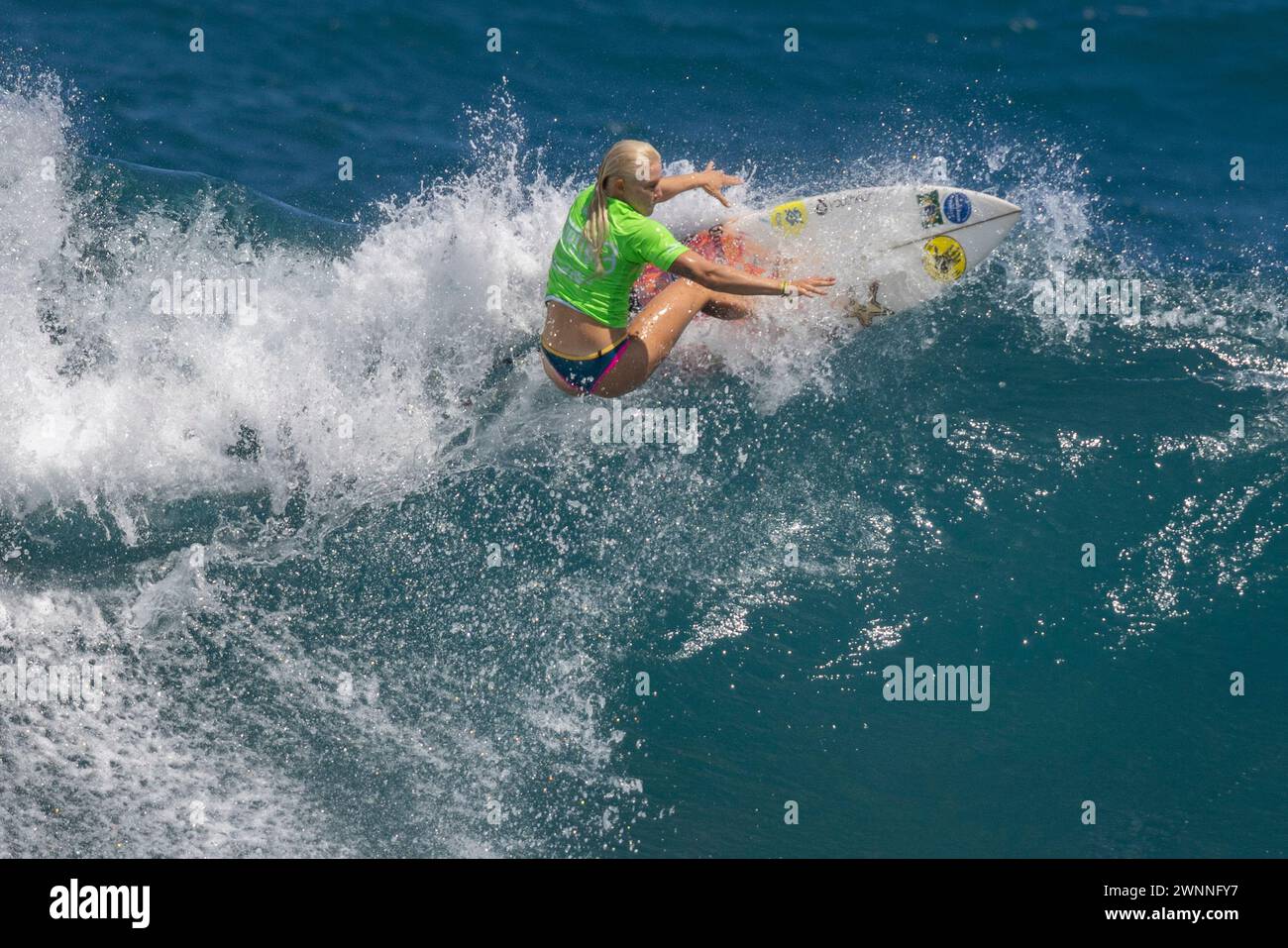 Tatiana Weston Webb from Brazil competes in the final of the ISA World ...