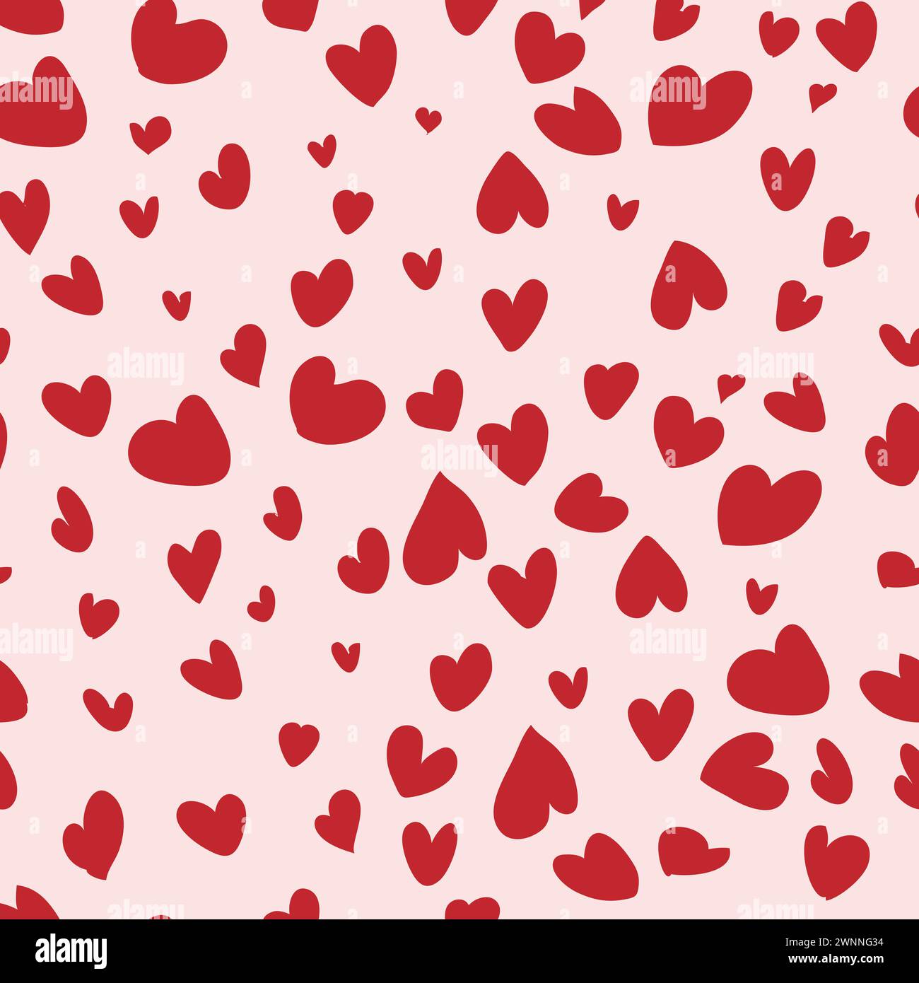 seamless red heart pattern vector Stock Vector Image & Art - Alamy