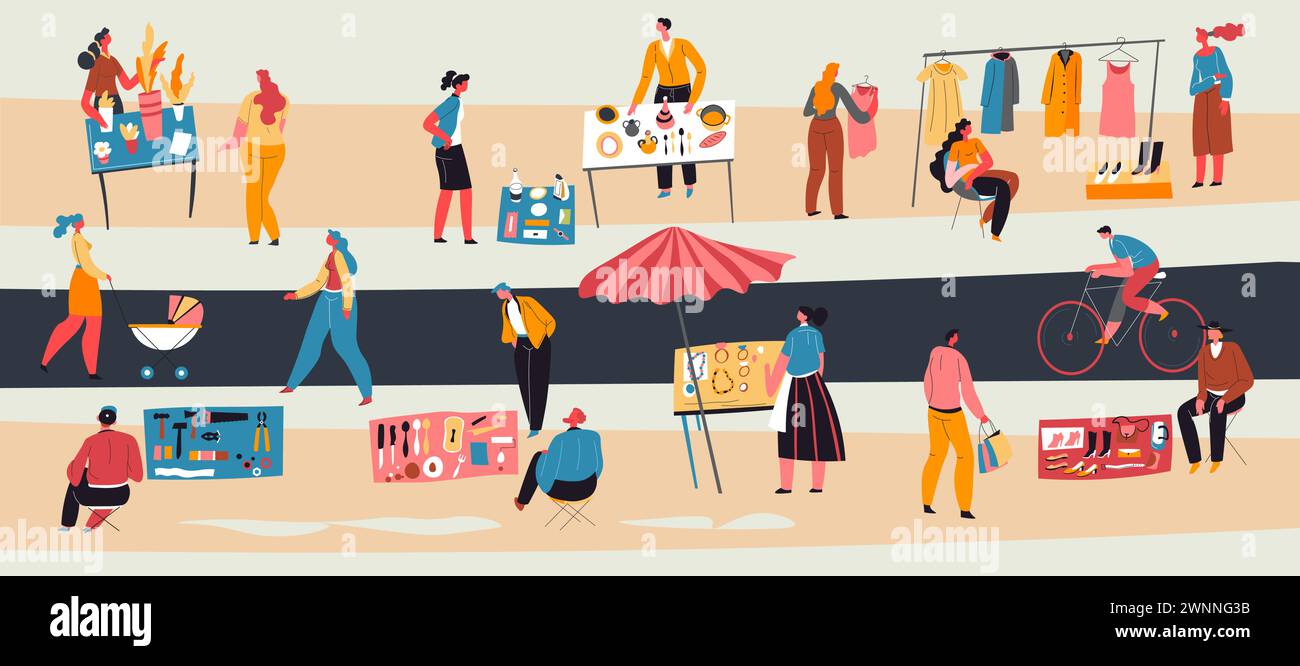 Second street Stock Vector Images - Alamy