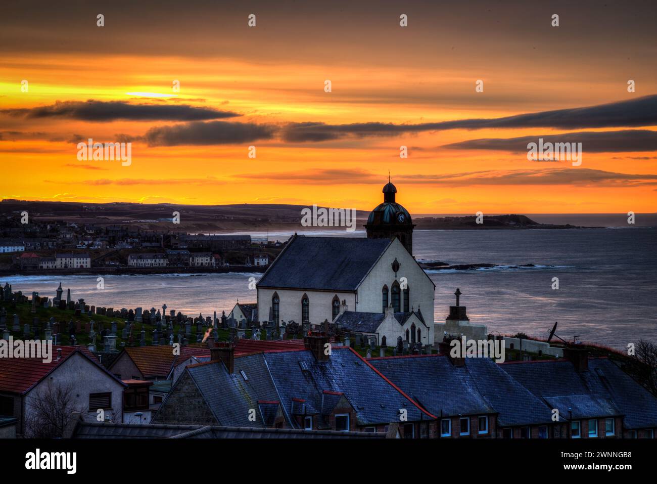 macduff church aberdeenshire scotland Stock Photo - Alamy