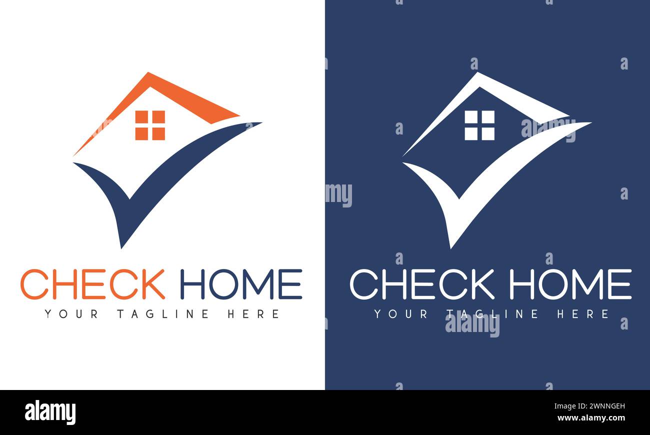Check Home Logo Design Real Estate Logotype Stock Vector Image & Art ...