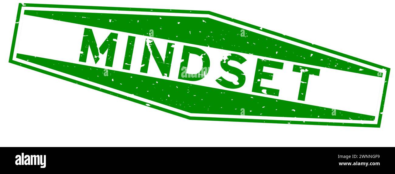 Grunge green mindset word hexagon rubber seal stamp on white background Stock Vector Image & Art ...