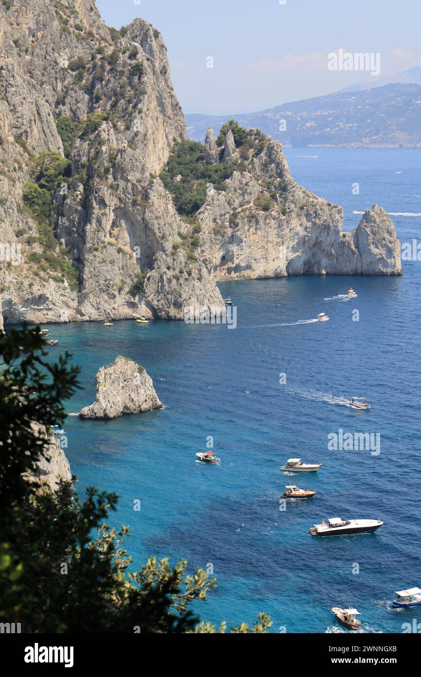 Capri island in a beautiful summer day. Italy Stock Photo - Alamy