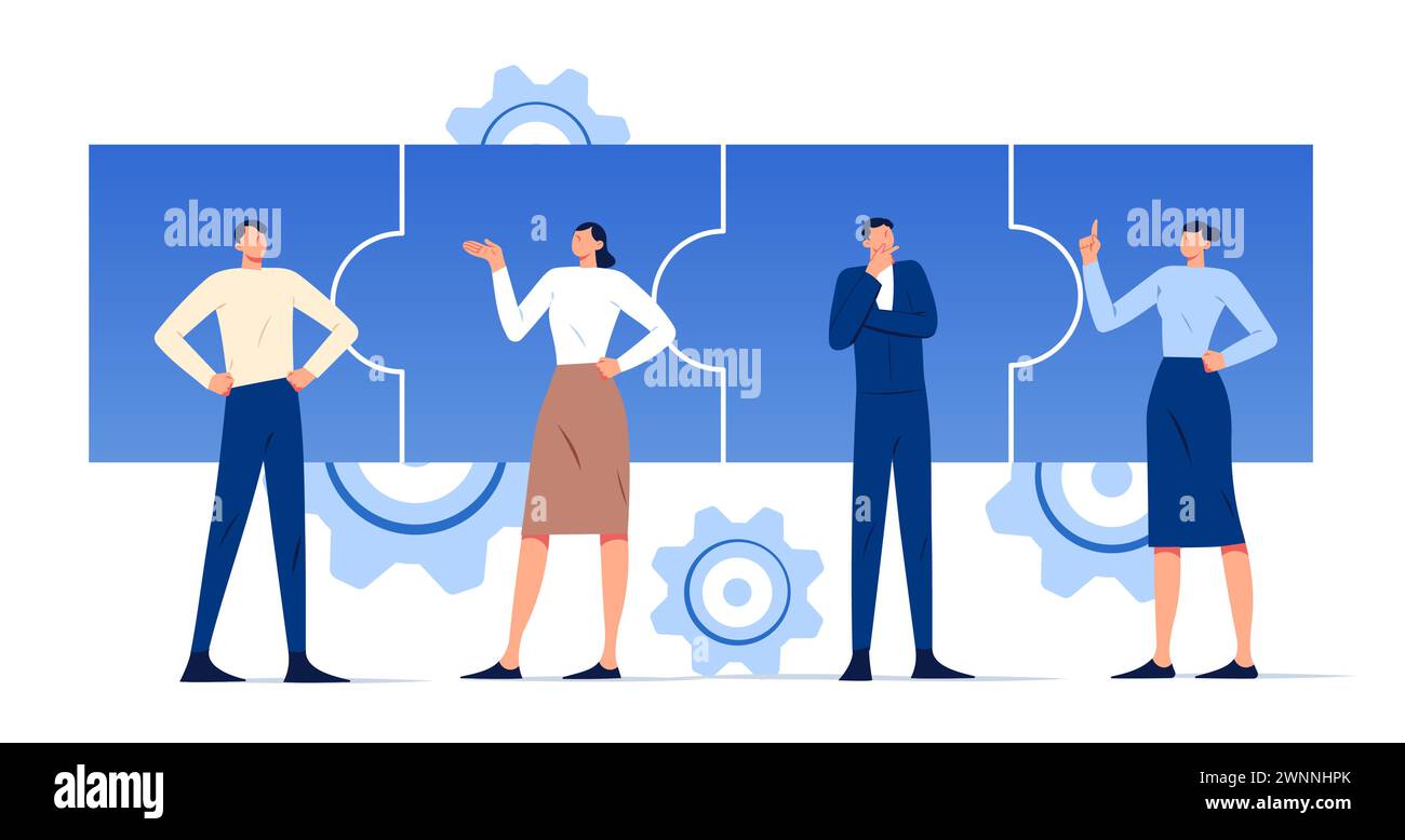 Business people teamwork collective work vector illustration Stock ...