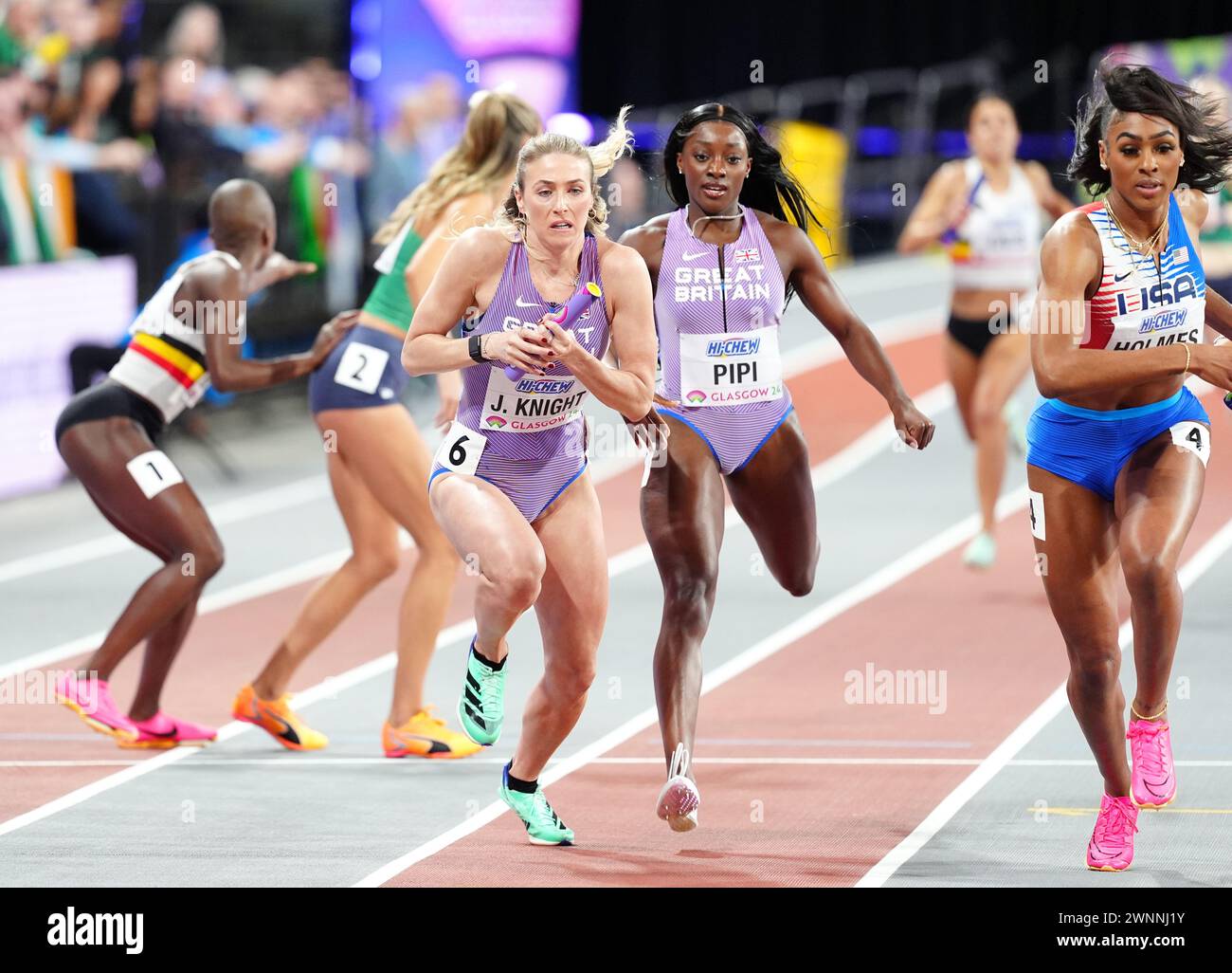 Great Britain's Jessie Knight during the final changeover in the Women ...